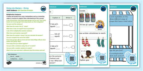 Y2 DiM Step 5 Multiplication Sentences Activity Cards