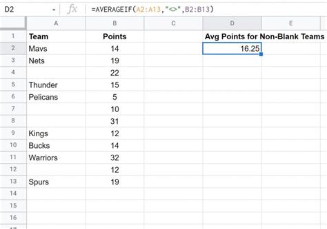 Google Sheets How To Ignore Blank Cells With Formulas