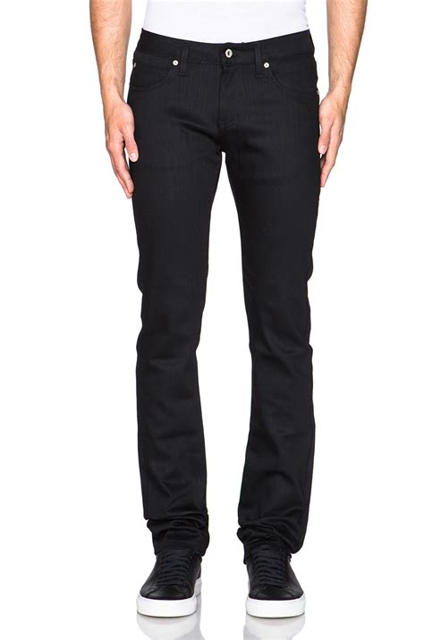 Naked And Famous Denim Skinny Guy In Black Power Stretch Fwrd