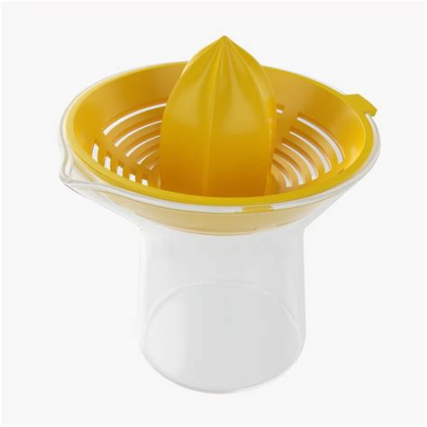 Lemon Hand Juicer With Cup 3d Model Download Tableware On