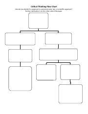 Critical Thinking Flow Chart Docx Critical Thinking Flow Chart How Do