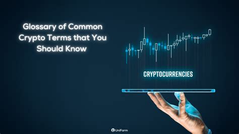glossary of common crypto terms