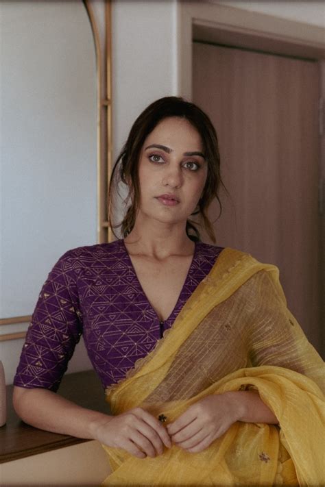 Kusha Kapila Spotted Wearing Vasanti Saree And Blouse Labelearthen