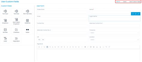 User Form Serviceops