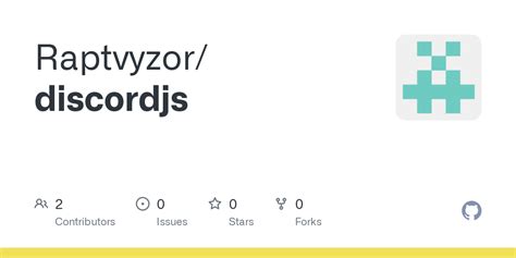 Github Raptvyzor Discordjs