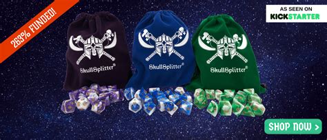 Rpg Dice And Metal Dice Sets Skullsplitter Dice