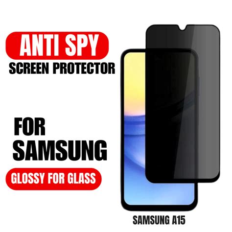 Jual Tempered Glass Samsung Anti Spy A05 A05s A15 A24 A35 A55 A14 A13