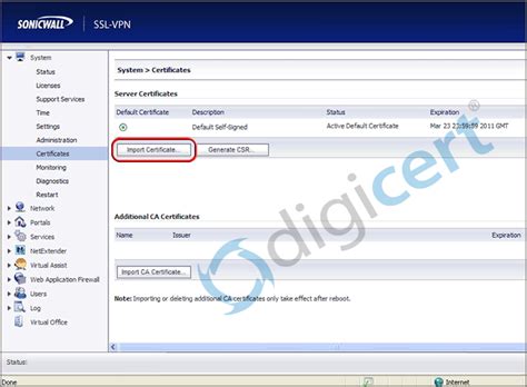 SSL Installation For SonicWALL SSL VPN