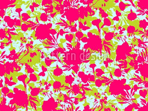 Cut Out Flora Seamless Vector Pattern Design