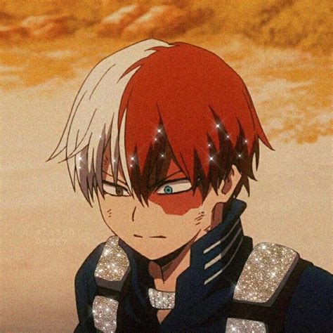 Todoroki Glitter Icon Anime Foto
