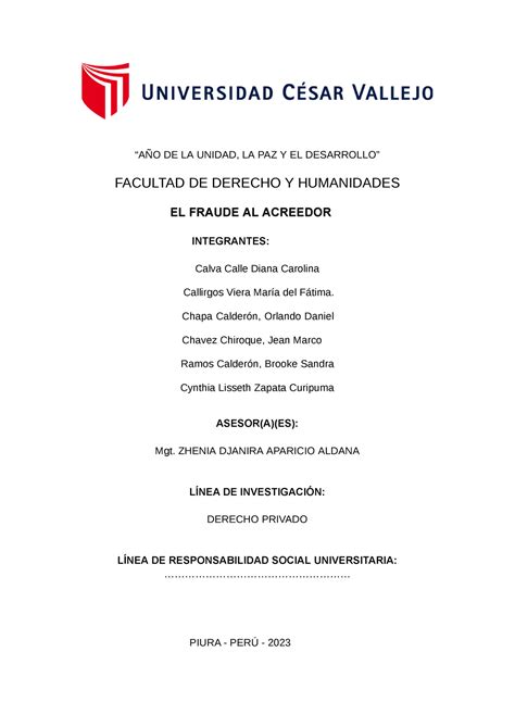 “aÑo De La Unidad La Paz Y El Desarrollo” Grupo 02 “aÑo De La Unidad