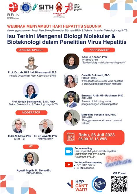 Peringati Hari Hepatitis Sedunia Sith Itb Angkat Isu Soal Bioteknologi