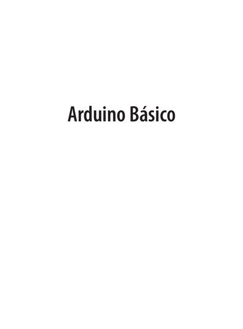 Arduino Basico Livro 50 Projetos Detalhados Docsity