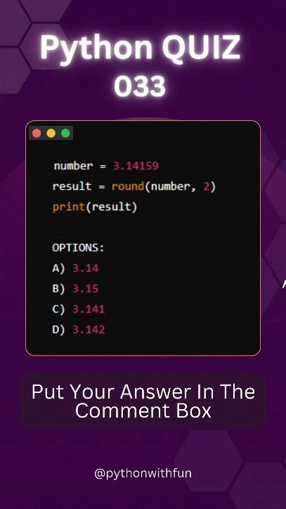 🔥 Python 🐍 With Fun 🤩 Python Quiz 035 Answer A Hello Explanation