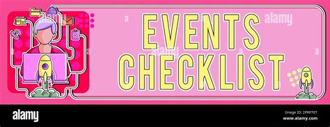 Conceptual Caption Events Checklist Business Concept Invaluable Tool