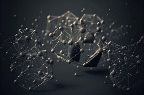 Premium Photo Abstract Of Polygon Space In Darkness Concept Of Molecules Geometric