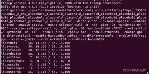 subprocess calledprocesserror command ‘[‘ffmpeg‘ ‘ version