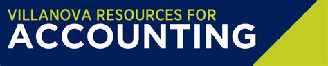 Villanova Accounting Resources Career Connections Villanova University