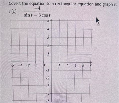 Solved Covert The Equation To A Rectangular Equation And