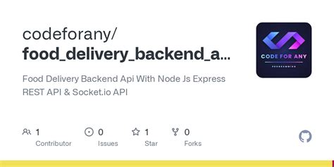 GitHub Codeforany Food Delivery Backend Api Node Food Delivery