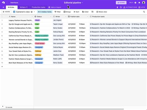 Create Custom Views Of Your Data In Airtable Airtable Guides
