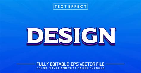 Editable Text Effect 3d Design Text Effect Stock Vector Illustration Of Typo Creative