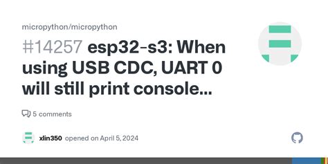 Esp32 S3 When Using Usb Cdc Uart 0 Will Still Print Console Output