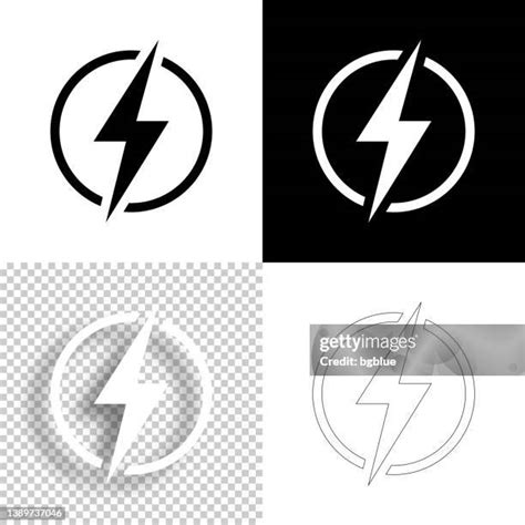 Lightning Black Background High Res Illustrations Getty Images