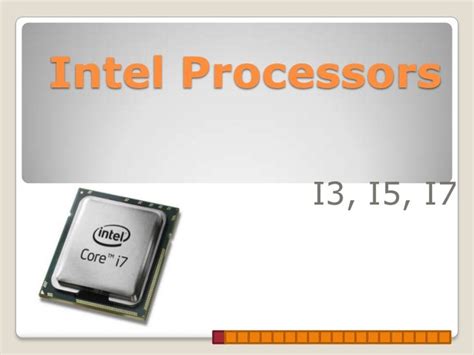 An Intel Processor Is Shown With The Words Intel Processors