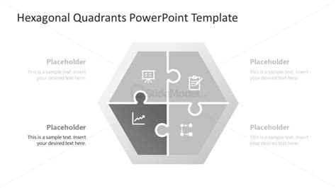 Hexagonal Quadrants PowerPoint Slide SlideModel