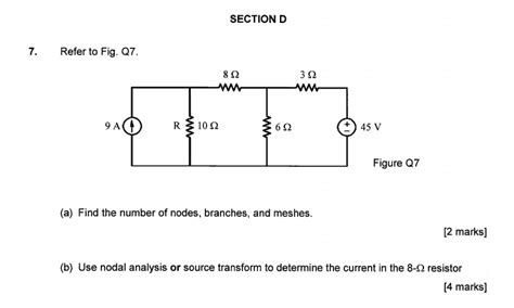 using nodal analysis to determine current in a resistor