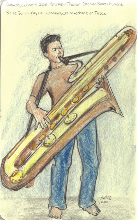 Art By K Gill 06 04 11 A Subcontrabass Saxophone Or Tubax
