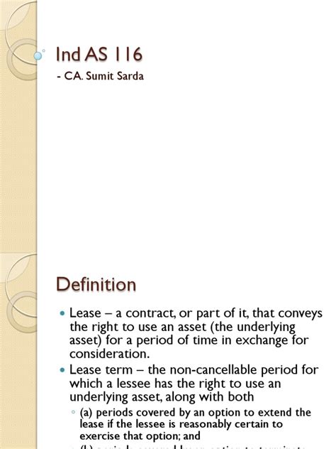 Ind As 116 Pdf Lease Financial Economics