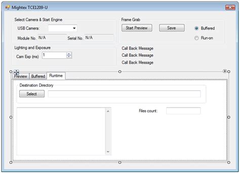 GitHub Yeuchi CSharp Application Mightex TCE U SDK Example Extended Pictorial App