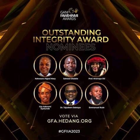 Aderemi Ojo On Linkedin I Was Nominated For The Gani Fawehinmi Awards