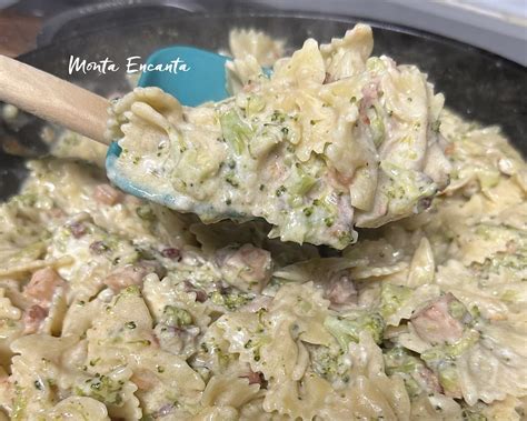 Macarrao Com Brocolis E Bacon 3 Monta Encanta