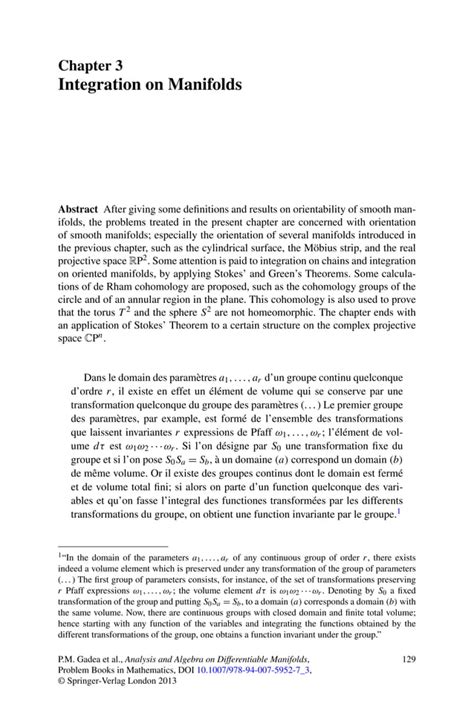 Analysis And Algebra On Differentiable Manifolds Pdf 3 D Graphics Computer Software And
