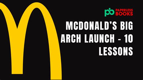 10 Lessons From Mcdonalds Big Arch Burger Launch Paperless Books