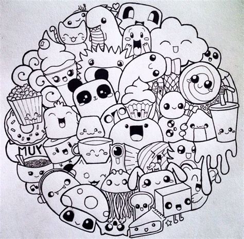 Essen Kawai Mandalas Dibujos De Kawaii Para Colorear Imprimir Porn
