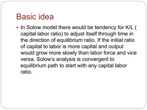 Solow Model Of Growth Pptx