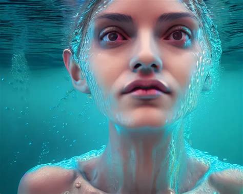 A Girl Under Water By Artstation Deviantart Artfol Stable