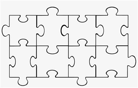 Download Puzzle Piece Template Blank 8 Piece Puzzle Template Hd