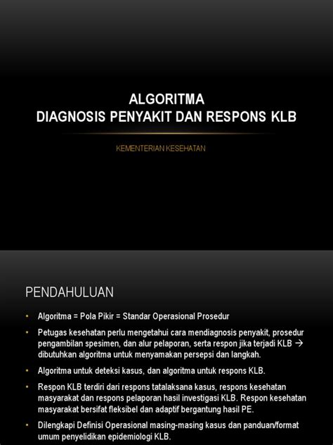 Algoritma Diagnosis Penyakit Berpotensi Klb Pdf