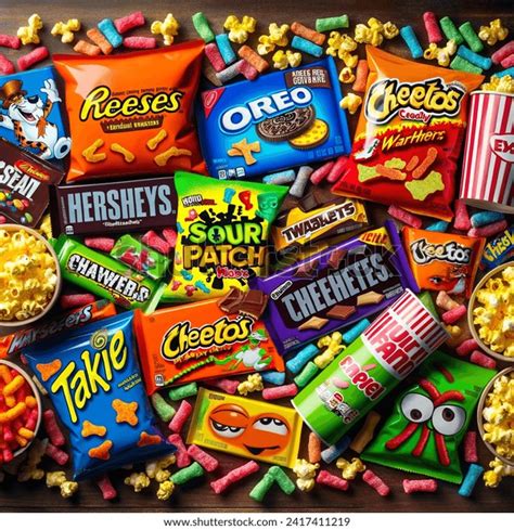 Reeses Hersheys Takis Cheetos Warheads Twizzlers Ai Generated Image