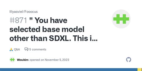 You Have Selected Base Model Other Than Sdxl This Is Not Supported