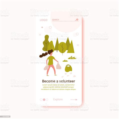 청년들의 자원봉사팀이 도시공원 소민 어린이의 쓰레기를 청소하고 있습니다 사회 복지사 개념에 대한 자원 봉사의 벡터 그림 방문