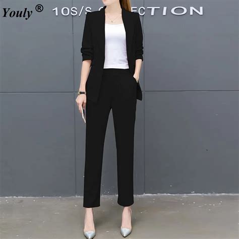 Pant Suits Women Casual Office Business Suits Formal Work Sets 2017