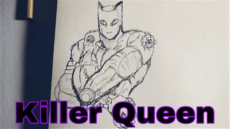 Как нарисовать Королеву убийц из Джо Джо Youtube