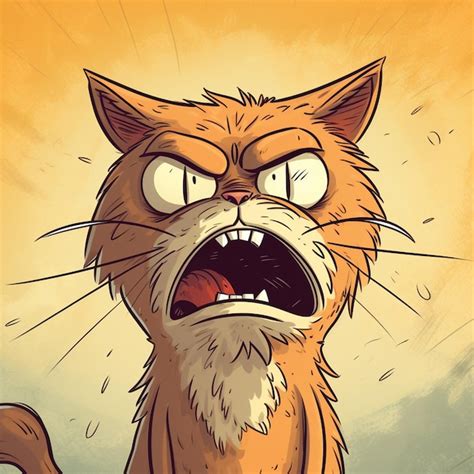 Premium Photo Cat With Angry Expression