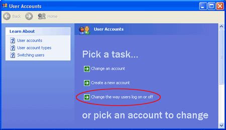 Disable And Turn Off Windows XP Login Screen And Show Traditional NT Log On To Windows Box